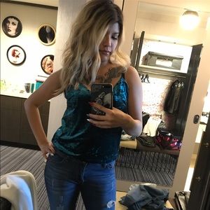 Forever 21 | Tops | Crushed Velvet Cami Too | Poshmark